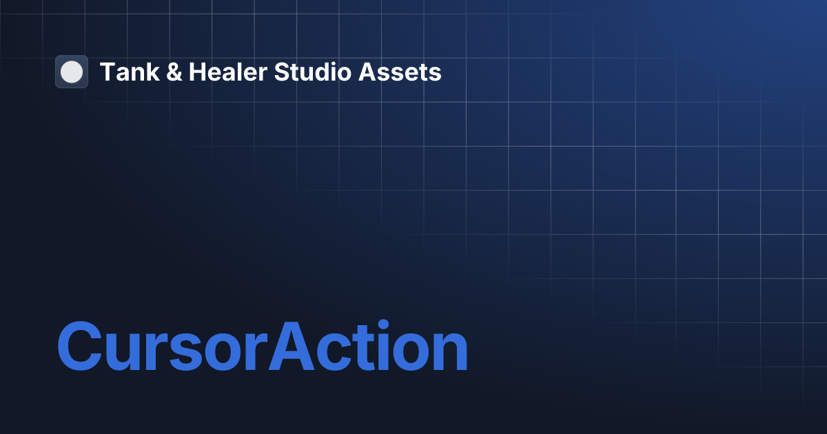 CursorAction | Tank & Healer Studio Assets